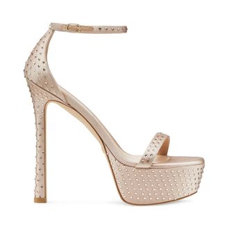 Stuart Weitzman Hollywood Shine High Heel Sandal - - Shoes - Damen - Beige - 40 EU