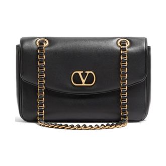 Valentino Garavani VLogo Chain Umh&auml;ngetasche - - Bags - Damen - Schwarzk - ONE SIZE