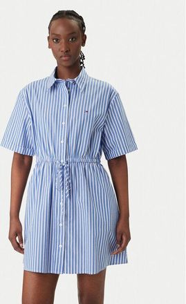 Tommy Jeans Hemdkleid DW0DW20617 Blau Regular Fit