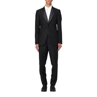 Emporio Armani Homme, Costumes, Noir, Taille: 3XL Costume Classique