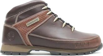 Timberland Bottes Euro Sprint Mid Lace en cuir pour homme, marron, 43.5 EU