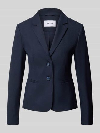 More & More Slim Fit Blazer aus elastischem Viskose-Mix mit Knopfleiste
