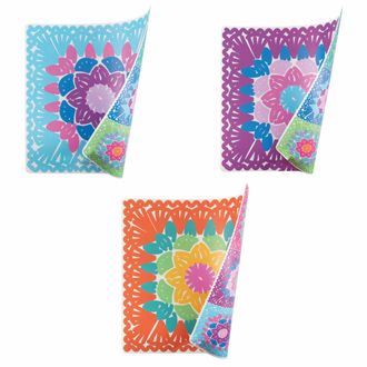 Villa D'Este Home Tivoli VDE Villa dEste Home Tivoli 1996 Platzdeckchen, quadratisch, 37 x 37 cm, aus PP-Kunststoff, doppelseitig, geh&auml;kelt, 6 St&uuml;ck