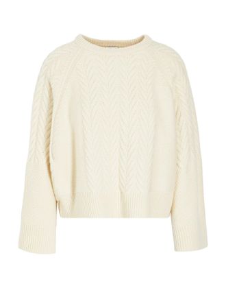 8 by YOOX WOOL CABLE KNIT SWEATER