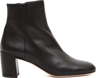 AGL Agl, Femme, Chaussures, Brun, Taille: 37 EU Bottine en cuir chocolat talon 70mm