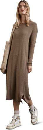 Street One Damen A144209 Langes Strickkleid, Rich Mocha Mel, 40