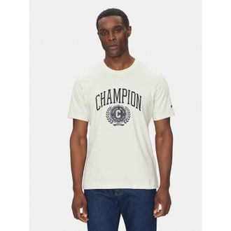 Champion T-Shirt 221174 &Eacute;cru Regular Fit
