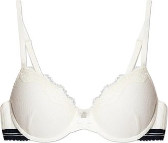 Emporio Armani Femme, Sous-v&ecirc;tements, Blanc, Taille: 90D FR Soutien-gorge avec inserts en dentelle