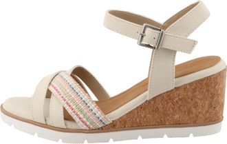 Tom Tailor Tom Tailor Damen 5390040025 Keilsandale, Cream, 37 EU