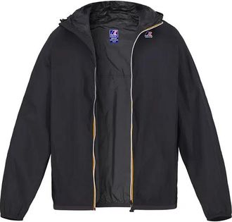K-Way Herren Regenjacke schwarz Mikrofaser unifarben