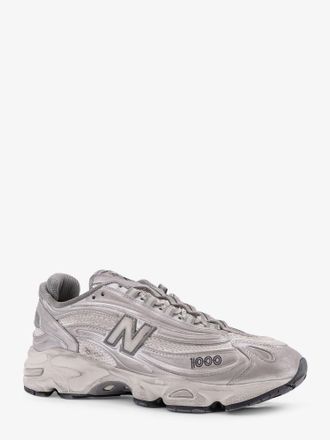 New Balance Mens 1000 Low-Top Mesh Sneakers Grey Polyester Trainers
