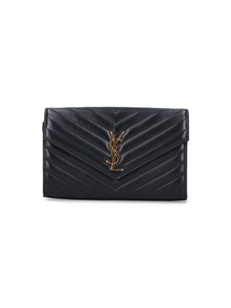 Saint Laurent Clutch With Chain Cassandre