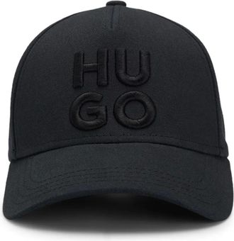 HUGO BOSS casquette &agrave; logo brod&eacute; - Noir