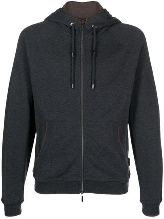 Moorer Kapuzenjacke mit Rei&szlig;verschluss - Grau
