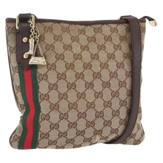 Gucci Pre-owned Canvas Umh&auml;ngetasche - - Pre-owned - Damen - Beige - ONE SIZE