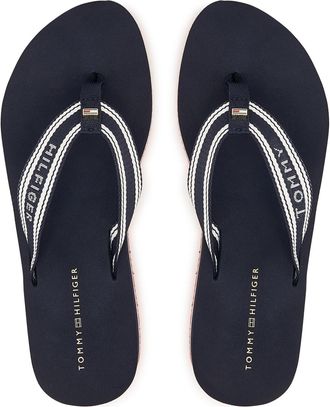 Tommy Hilfiger Zehentrenner Tommy Hilfiger Flag Print FW0FW09195 Dunkelblau