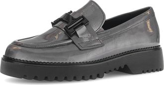 Gabor Damen Slipper, Frauen Slip On,Freizeit,Mokassins,Halbschuhe,Slip-ons,Slides,Schlupfschuhe,schluepfschuhe,anthrazit(schwlack),40 EU / 6.5 UK