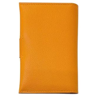 Herm&egrave;s Pre-owned Card Case - Femme - Pre-owned - Jaune - Taille: ONE Size