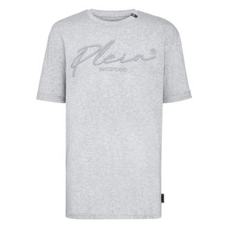 Philipp Plein T-shirt Rundhals SS Signature - - Tops - Herren - Grau - 2XL