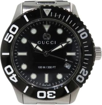 Gucci Montre-bracelet Pre-owned - Homme - Pre-owned - Noir - Taille: ONE Size