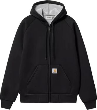 Carhartt Work in Progress Homme, Sweatshirts et sweats à capuche, Noir, Taille: S Car-Lux Hooded Jacket