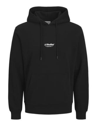 Jack & Jones Jack & Jones JJESOHO Sweat &agrave; Capuche pour Homme - Coupe d&eacute;contract&eacute;e, Noir, XL