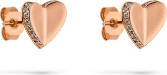 s.Oliver Ohrring - Elegante Ohrstecker aus poliertem 925er Sterlingsilber - ros&eacute;gold - wasserfest & hautfreundlich