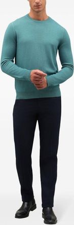 Boglioli Pullover mit rundem Ausschnitt - Blau
