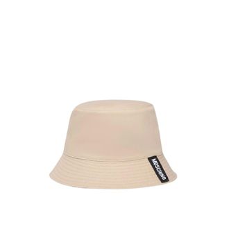 Moschino Femme, Accessoires, Beige, Taille: ONE Size Cotton Bucket Hat
