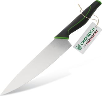 Fackelmann CHEFKOCH Chefmesser gro&szlig; - Messer zum m&uuml;helosen Schneiden von Fleisch, Fisch & Gem&uuml;se - Scharfe Klinge aus Premium Edelstahl - Der Allrounder f&uuml;r Prof