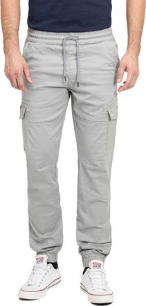 Rock Creek Herren Hose Stretch Cargo Basic Sommer Hose Regular Fit Lange Hose Stoff Hose Sommerhose M&auml;nnerhose H-384 Grau W44 L34