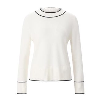 Marc Cain Strickpullover mit Rundhalsausschnitt - - Knitwear - Damen - Wei&szlig; - XS