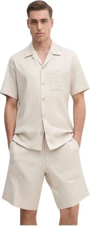 Iceberg Chemise &agrave; col revers manches courtes - Homme - Chemises - Beige - Taille: S