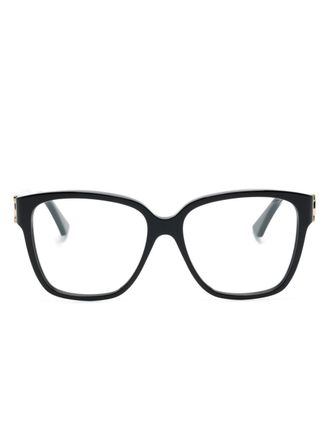 Cartier lunettes de vue carr&eacute;es &agrave; logo grav&eacute; - Noir