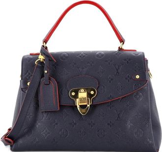 Louis Vuitton Georges Handbag Monogram Empreinte Leather MM satchel - Blau