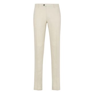 Billionaire Boys Club Homme, Pantalons, Beige, Taille: S Pantalon en Lin Coupe Ajust&eacute;e