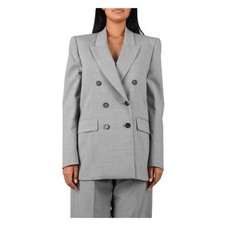 Msgm Zweireihiger Blazer - - Jackets - Damen - Grau - S