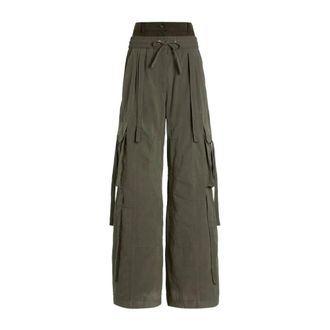 Dolce & Gabbana Wide-Leg Cargohose - - Trousers - Damen - Gr&uuml;n - M