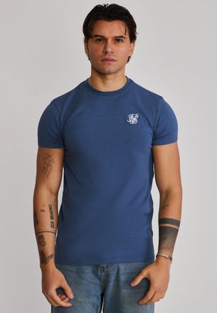 Siksilk Herren Blau Essentials T-Shirt XXL