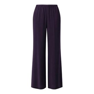 Liviana Conti Elastische Palazzo-Hosen - - Trousers - Damen - Lila - M