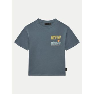 Napapijri T-Shirt S-Sella NP0A4IGX S Blau Regular Fit