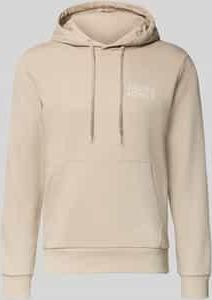 Jack & Jones Hoodie mit Label-Print und K&auml;nguru-Tasche