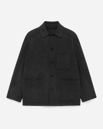 Arket Doubleface-Jacke Aus Wollmischung -Grau