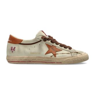Golden Goose Homme, Chaussures, Beige, Taille: 44 EU Super-Star With List Destroyed Baskets