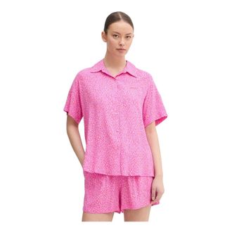 DKNY Dkny - Ensemble Pyjama Deux Pi&egrave;ces en Viscose - Femme - V&ecirc;tements de nuit et de d&eacute;tente - Rose - Taille: 36 FR