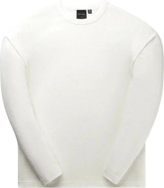 Daily Paper Clothing Wei&szlig;es Langarm-Slub-T-Shirt mit Stickerei - - Tops - Herren - Wei&szlig; - M