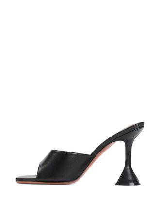 Amina Muaddi Lupida Heel Mule - Black