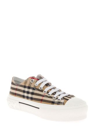 Burberry Vintage Check Canvas Sneaker - Beige