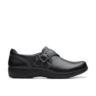 Clarks Carleigh Jazz pour femme, cuir noir, 8 Wide