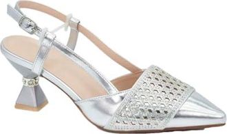 Generic Ensemble de chaussures et sacs assortis pour femme avec strass, Une paire de chaussures argentées, 41.5 EU